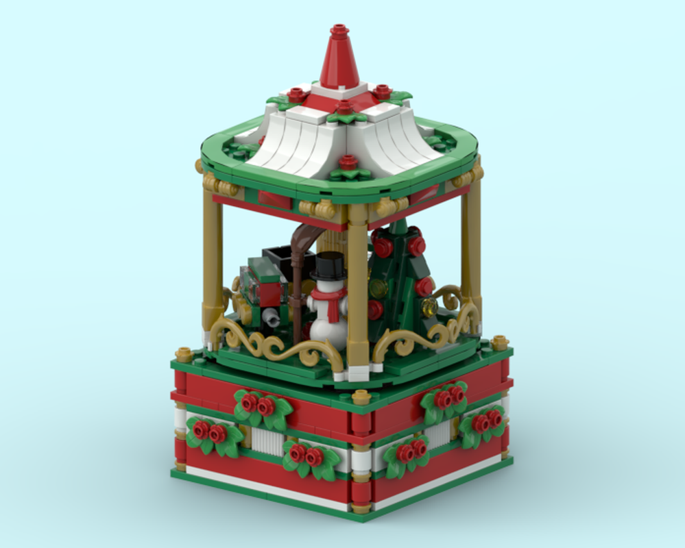 LEGO MOC Carousel for Chistmas by macetat | Rebrickable - Build with LEGO