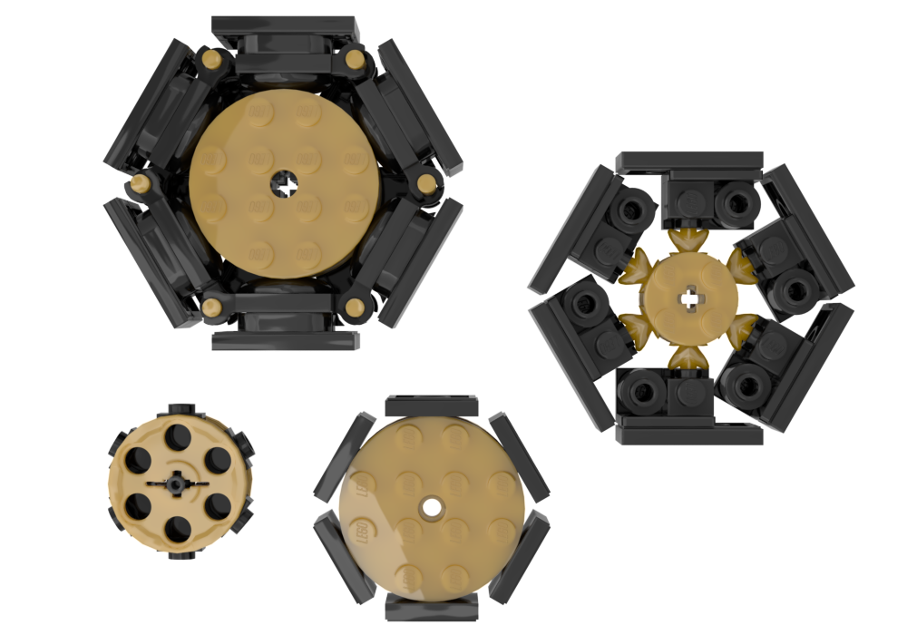 Lego Moc Hexagonal Satellite Buses By Orchardbuilds Rebrickable