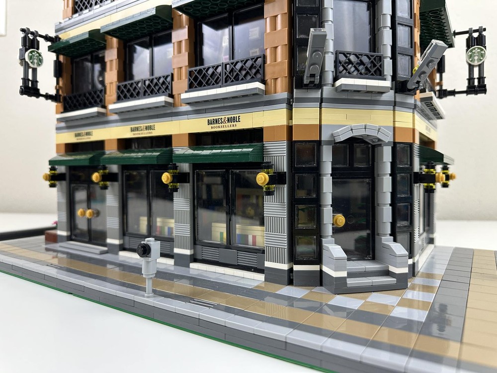 Lego Moc Barnes And Noble And Starbucks Store By Wooootles