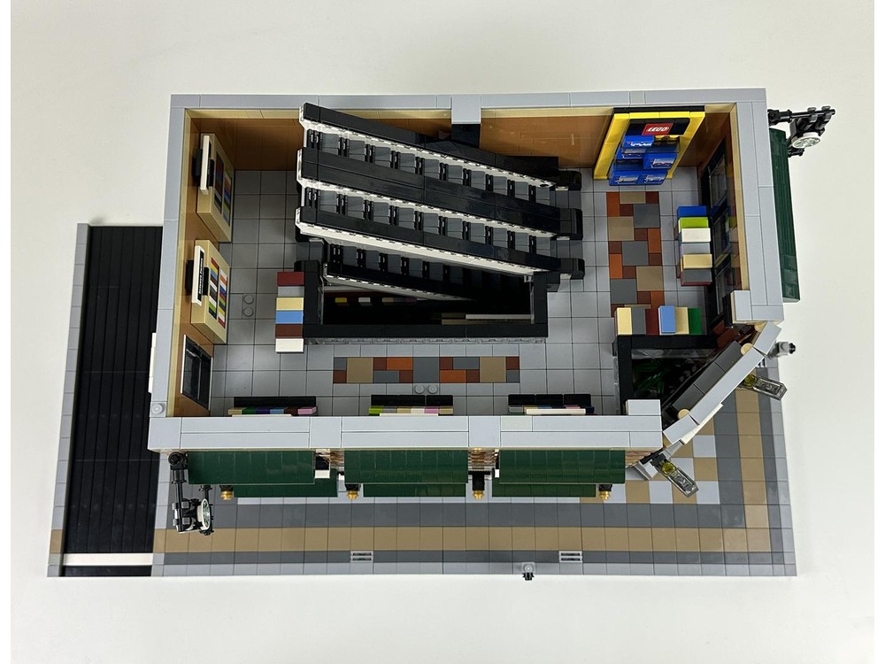 Lego Moc Barnes And Noble And Starbucks Store By Wooootles