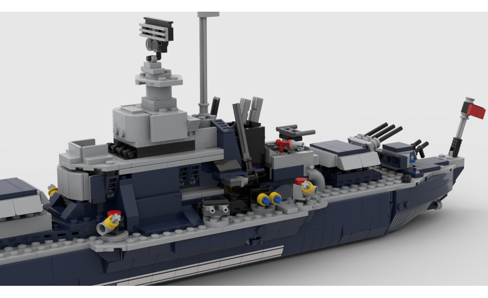 Lego Moc 10265 Battleship By Klintisztvud Rebrickable Build With Lego