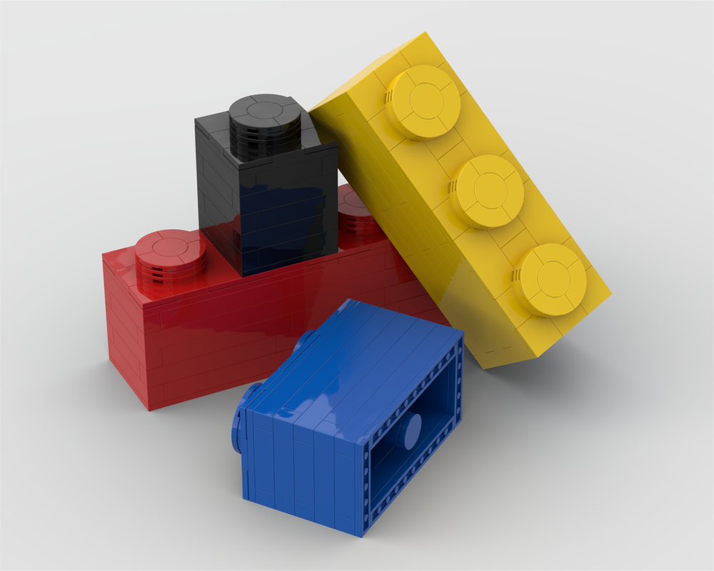 LEGO MOC Upscaled 1-by bricks by Briquoleur | Rebrickable - Build with LEGO