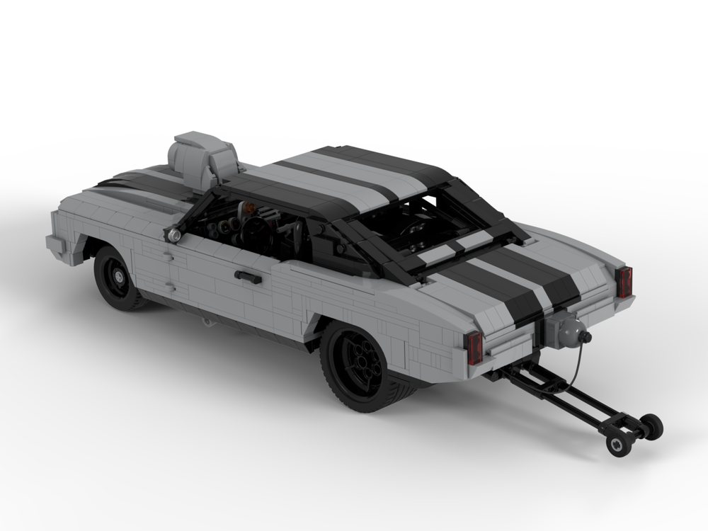 LEGO MOC Chevy Pro Street Dragster by Linse | Rebrickable - Build with LEGO