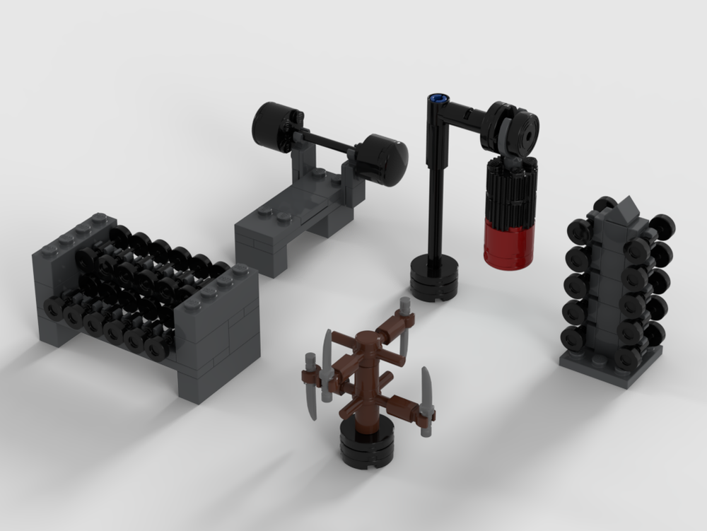 LEGO MOC Training Machines by FlamingAssassin | Rebrickable - Build ...