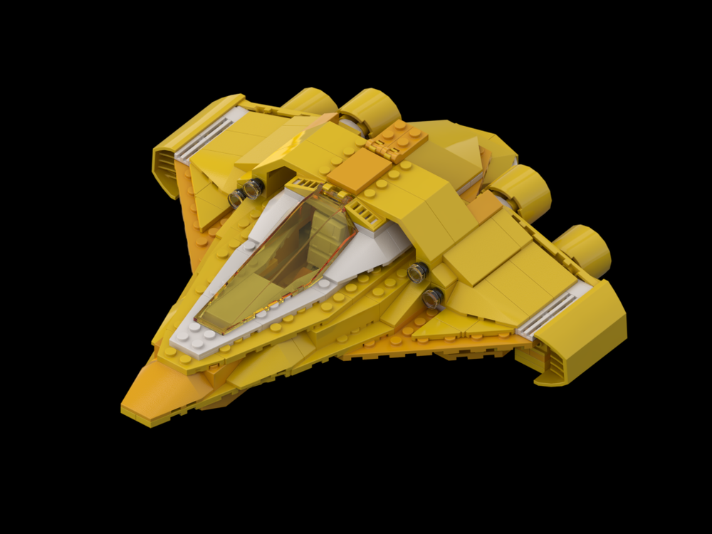 LEGO MOC Sunblade yellow spaceship by Dethark75 | Rebrickable - Build ...
