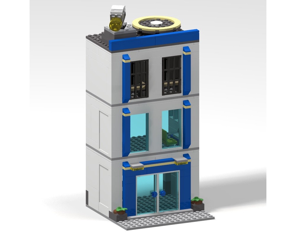 LEGO MOC 60246 City Police Station Modification - Mini Modular by Brick ...