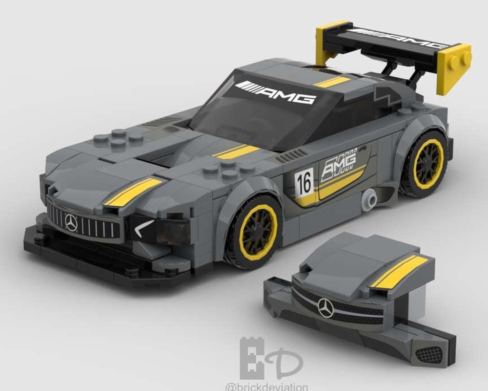 LEGO MOC 8 Wide Mercedes Benz AMG GT3 by Brick Deviation | Rebrickable ...