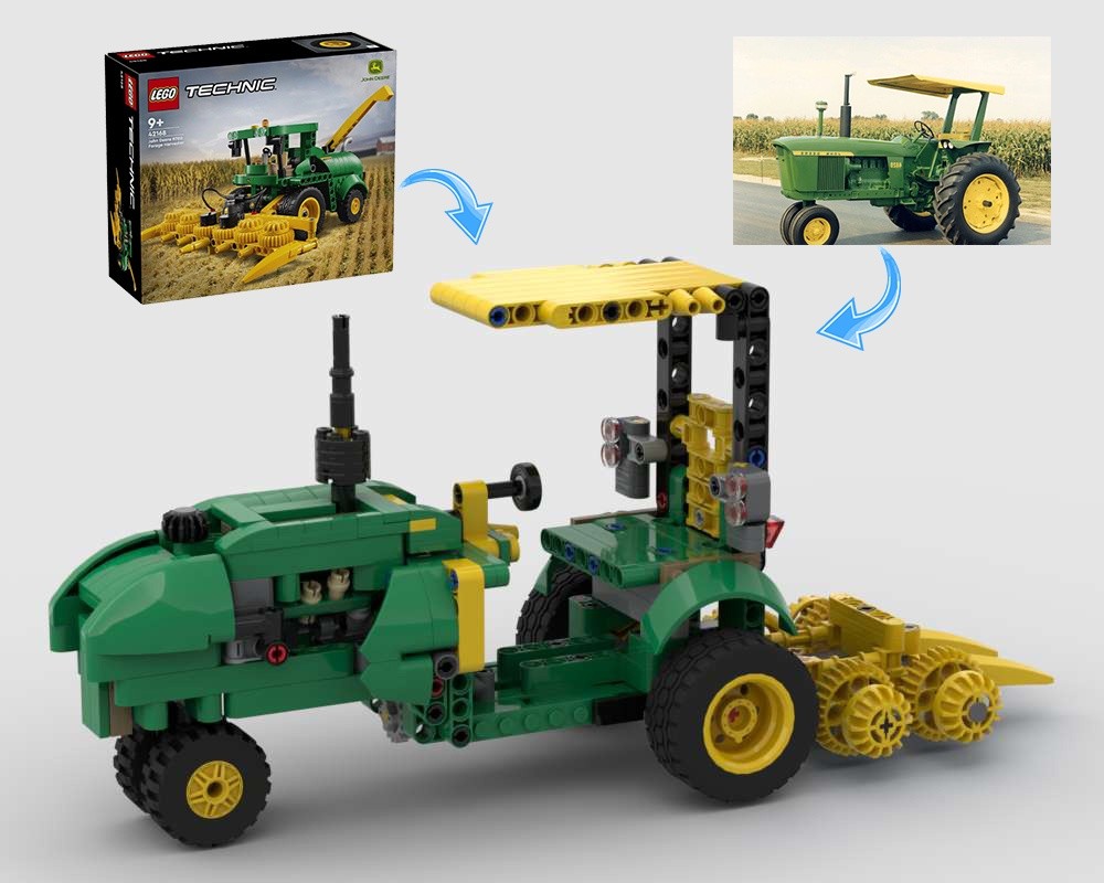 LEGO MOC John Deere 4020 42168 Alternative by ErikGS | Rebrickable - Build with LEGO