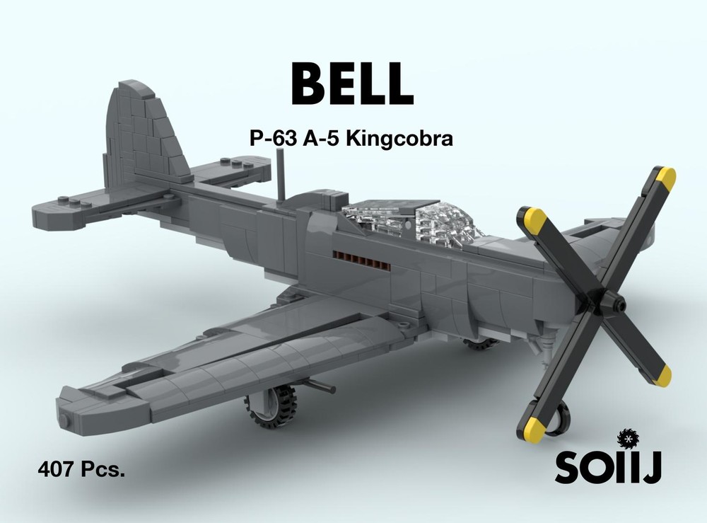 LEGO MOC Bell P-63 A-5 Kingcobra - Fighter aircraft 1:35 by Soiij ...