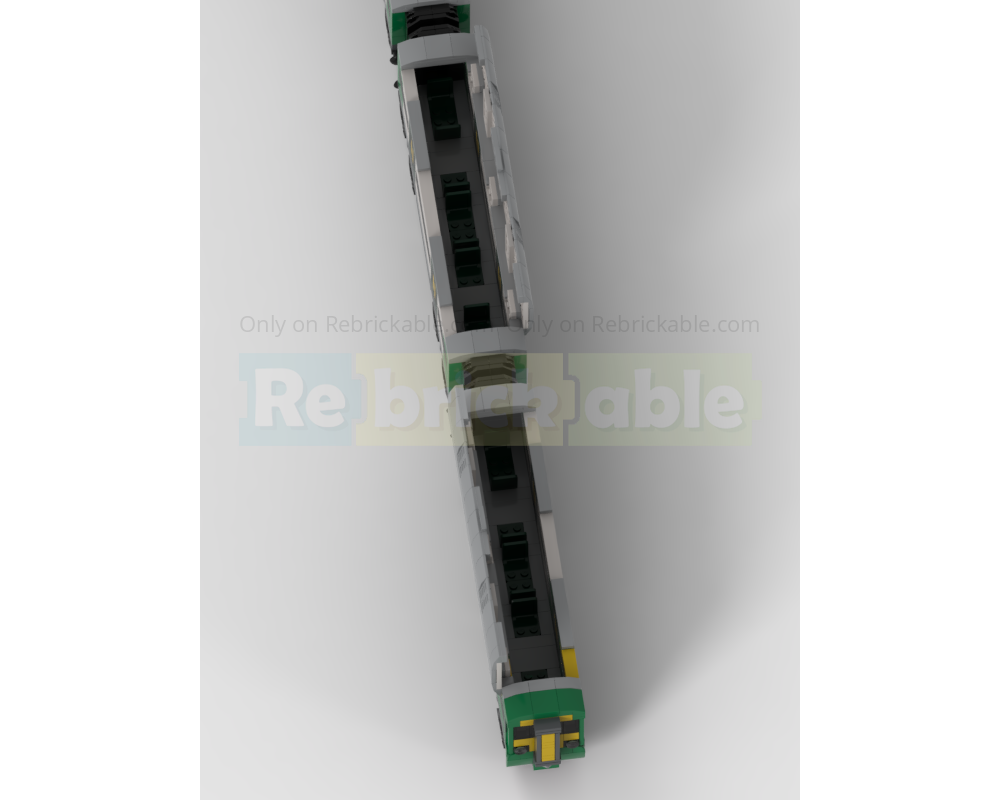 LEGO MOC Class 377 Electrostar 4-Carriage EMU Train in Southern Livery ...