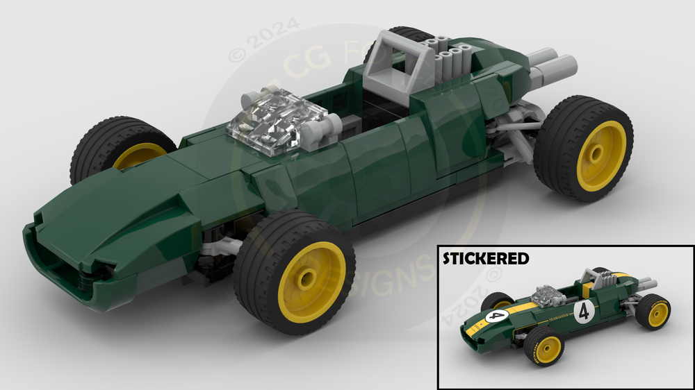 LEGO MOC F1 Lotus 25 by CGForceDesigns | Rebrickable - Build with LEGO