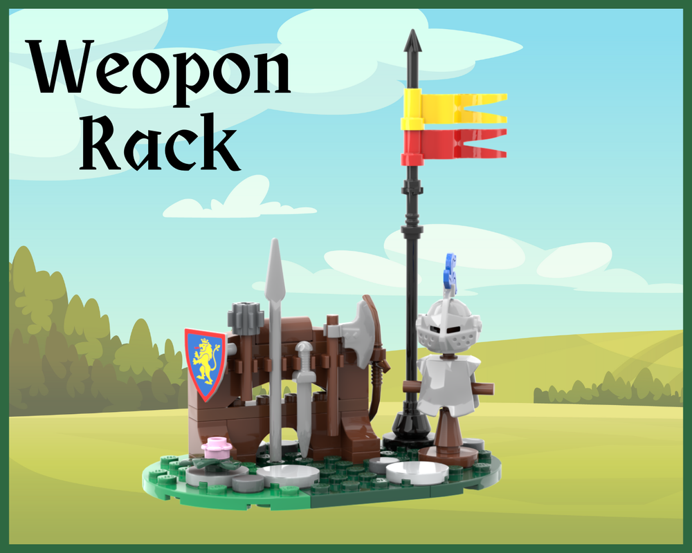 LEGO MOC Weapon Rack by BricksBite | Rebrickable - Build with LEGO