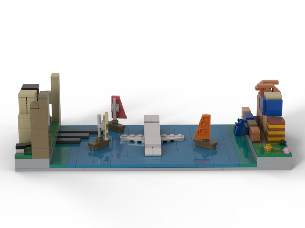 LEGO MOC Sully landing in the Hudson US Airways flight 1549 by Misser ...