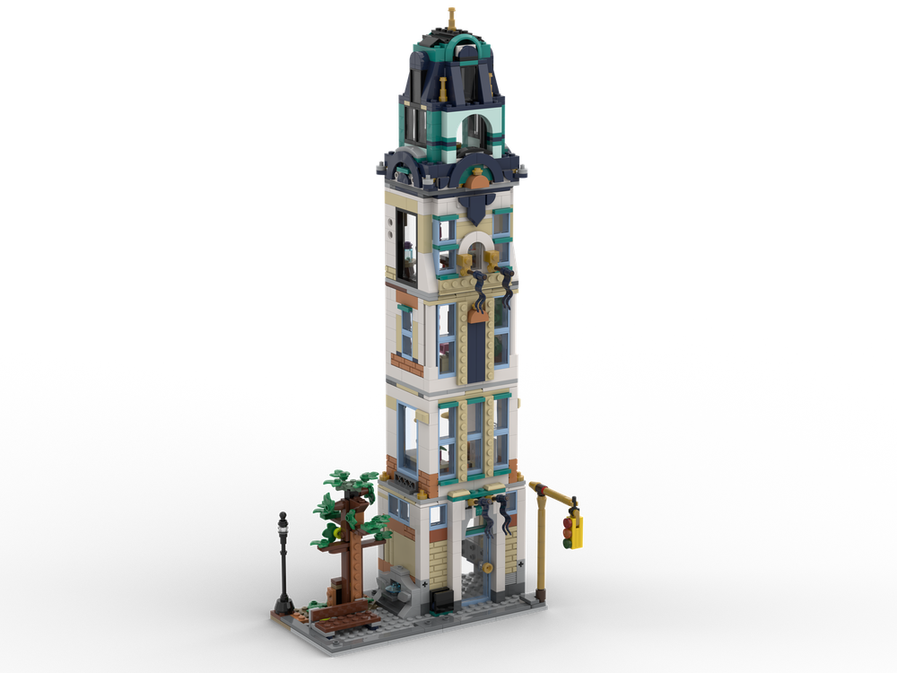 LEGO MOC Art Deco Skyscraper modification - Extra floor by VidTer ...