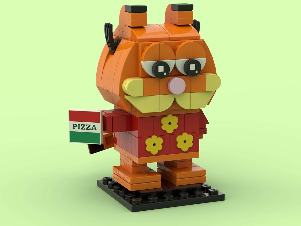 LEGO MOC Garfield (Pizza time Edition) by Puremadness | Rebrickable ...