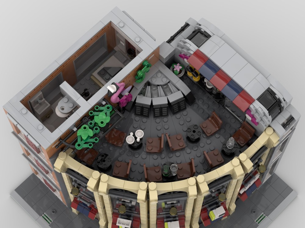 LEGO MOC Round Corner Tec-Store by Brinx | Rebrickable - Build with LEGO