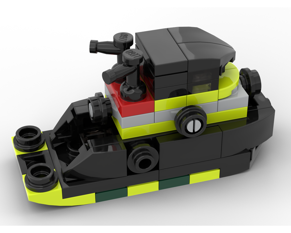 Lego Moc 30434 Tugboat By Somedude Rebrickable Build With Lego