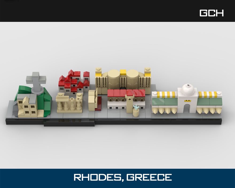 LEGO MOC Architecture Rhodes Greece Skyline by GCh | Rebrickable ...