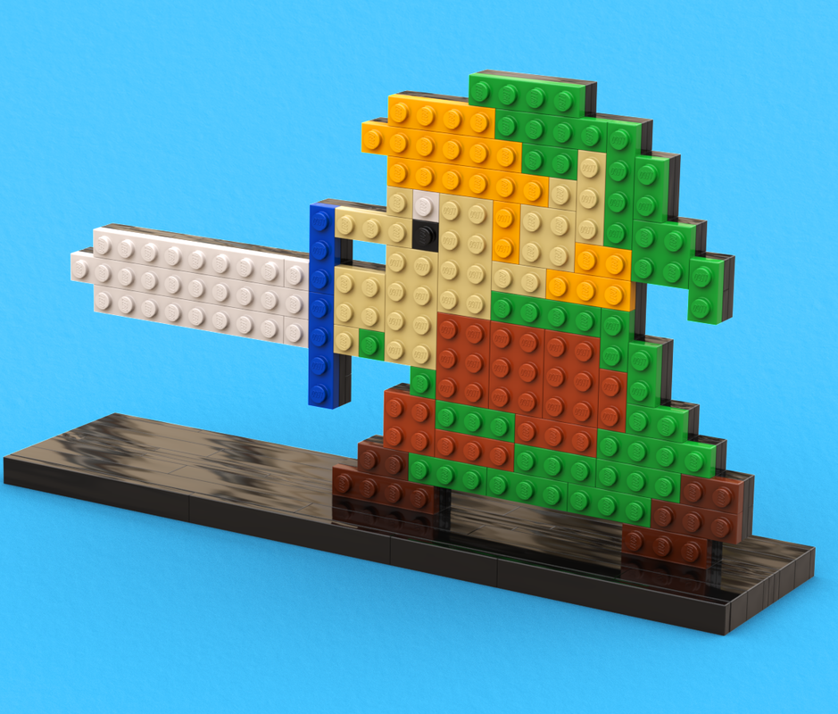 LEGO MOC Legend of Zelda: Link Sprite Pixel Art by brickfolk ...