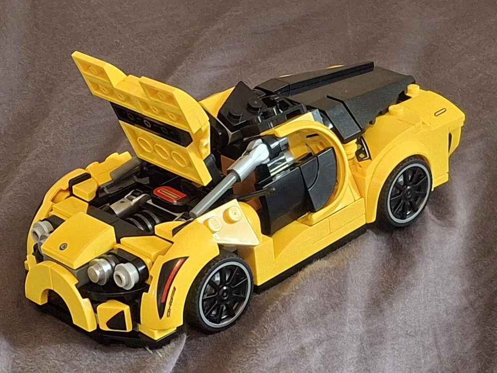LEGO MOC FREE 76924 Bugatti-inspired speedcar by Lego builder ...