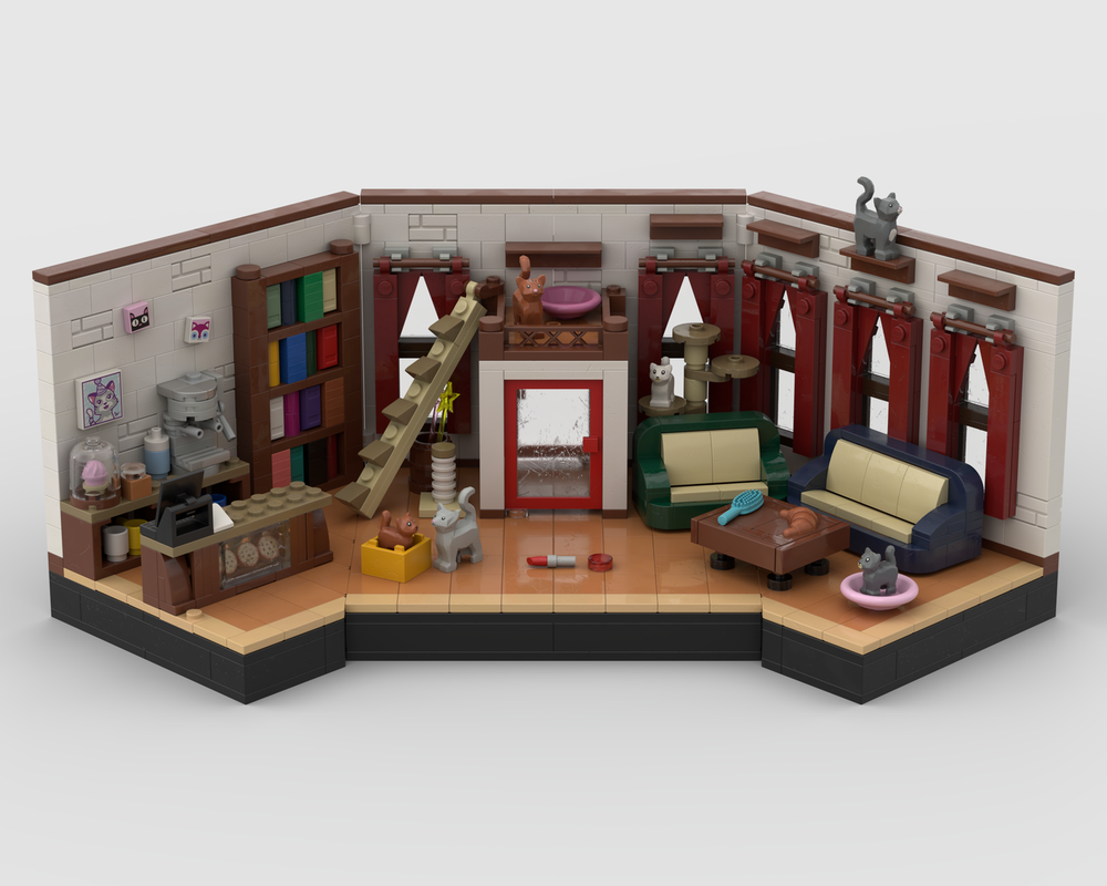 LEGO MOC Cat Cafe by Rovivruselos | Rebrickable - Build with LEGO