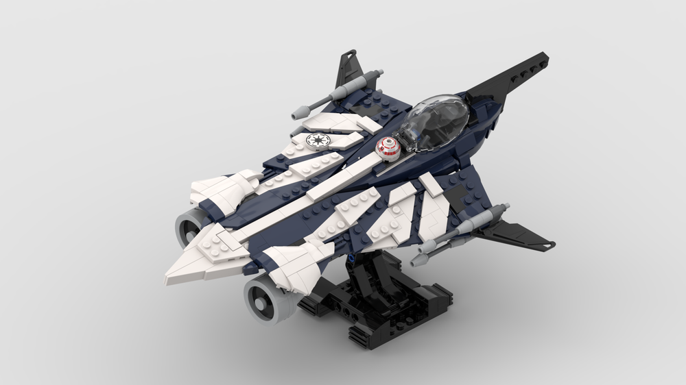 LEGO MOC Delta-7 Aethersprite-class light interceptor - Anakins Azure ...