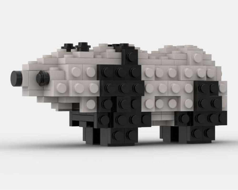LEGO MOC Giant Panda by Wildbrickcreations | Rebrickable - Build with LEGO