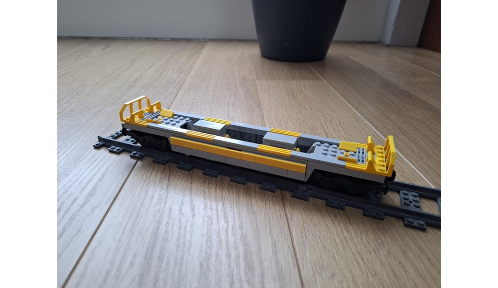 LEGO MOC 6x10 container wagon by Thijsthebuilder | Rebrickable - Build ...
