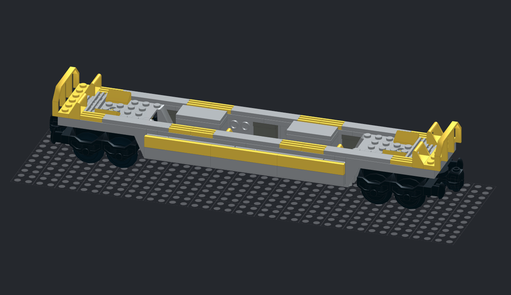 LEGO MOC 6x10 container wagon by Thijsthebuilder | Rebrickable - Build ...