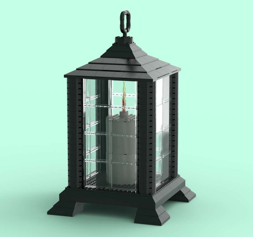 LEGO MOC Lantern with Candle by otterbournelego | Rebrickable - Build ...