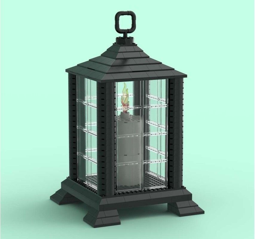 LEGO MOC Lantern with Candle by otterbournelego | Rebrickable - Build ...