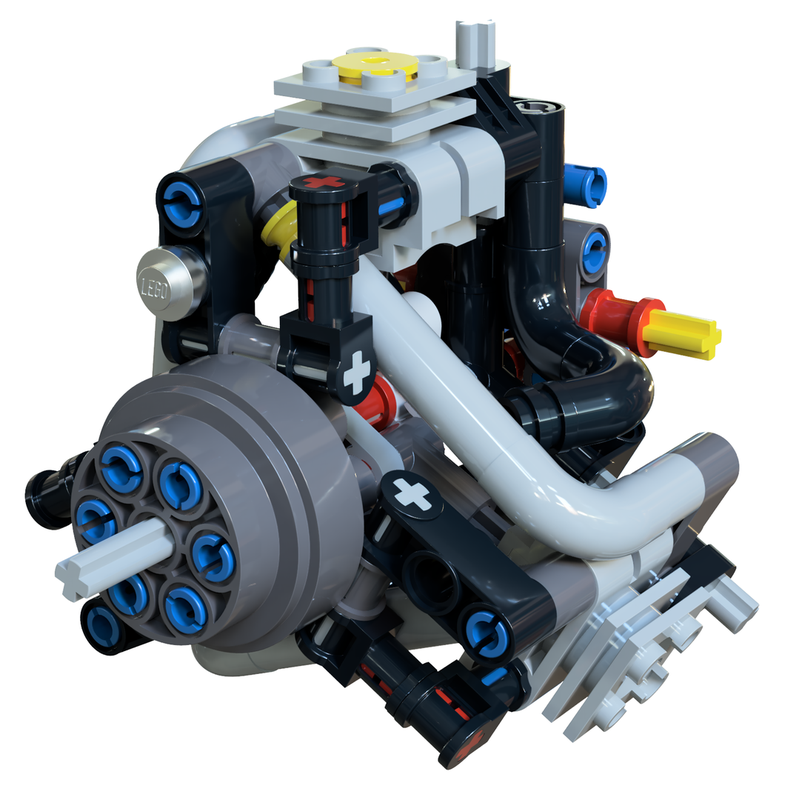 LEGO MOC 3 Cylinder Radial Engine by WPNGLS | Rebrickable - Build with LEGO