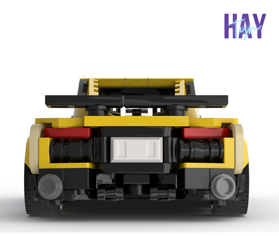 LEGO MOC Audi R8 V10 GT (Yellow) by TymHay | Rebrickable - Build with LEGO