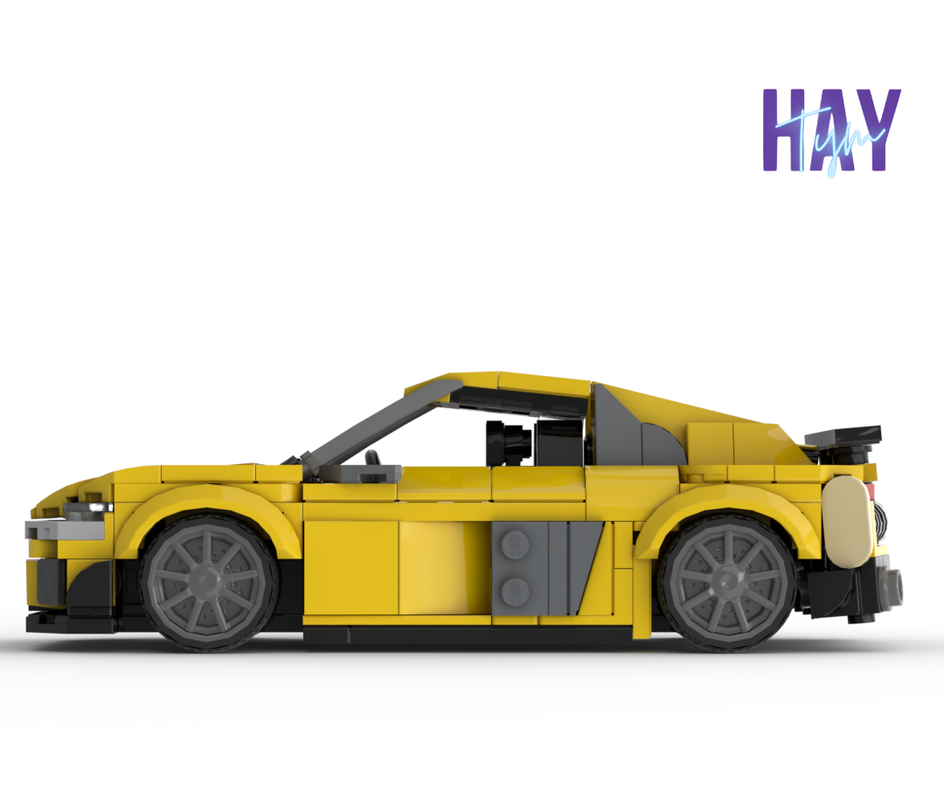 LEGO MOC Audi R8 V10 GT (Yellow) by TymHay | Rebrickable - Build with LEGO