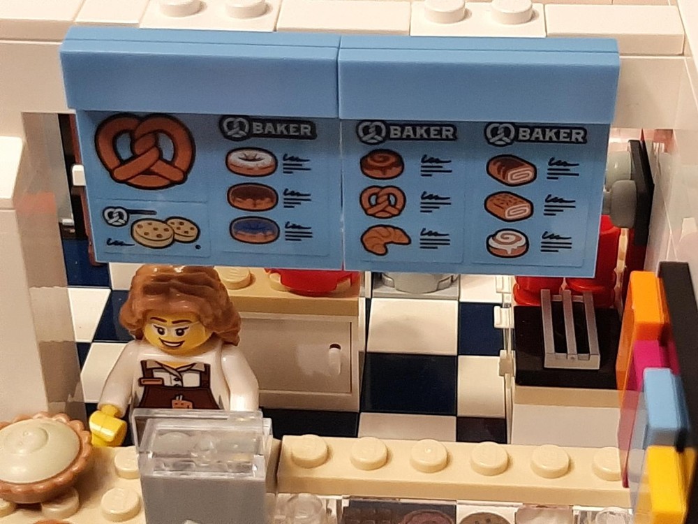 LEGO MOC The Baker Cafe by earth_girl | Rebrickable - Build with LEGO