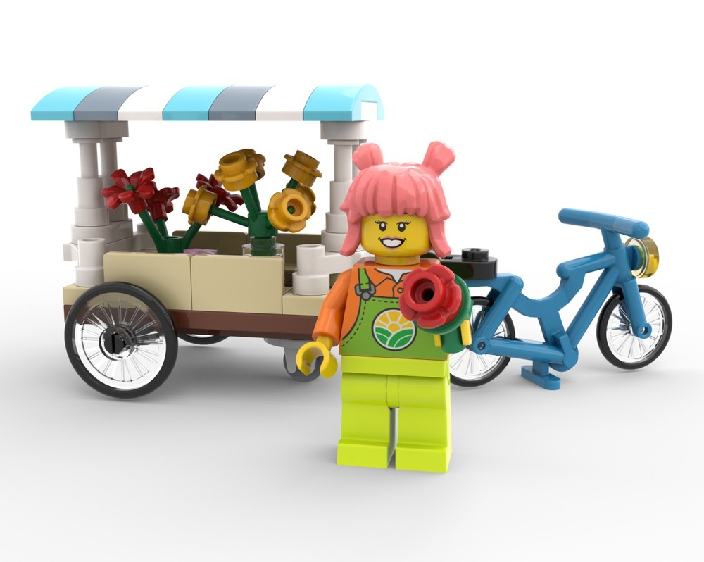 LEGO MOC-203860 Flower cart by Croissant_bricks | Rebrickable - Build ...