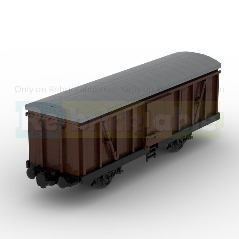 LEGO MOC 8W German Train Postwagen der Deutschen Bundesbahn in Brown by ...