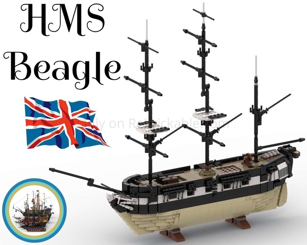 LEGO MOC HMS Beagle | Historic Display Model by The Pirate Shipwright ...