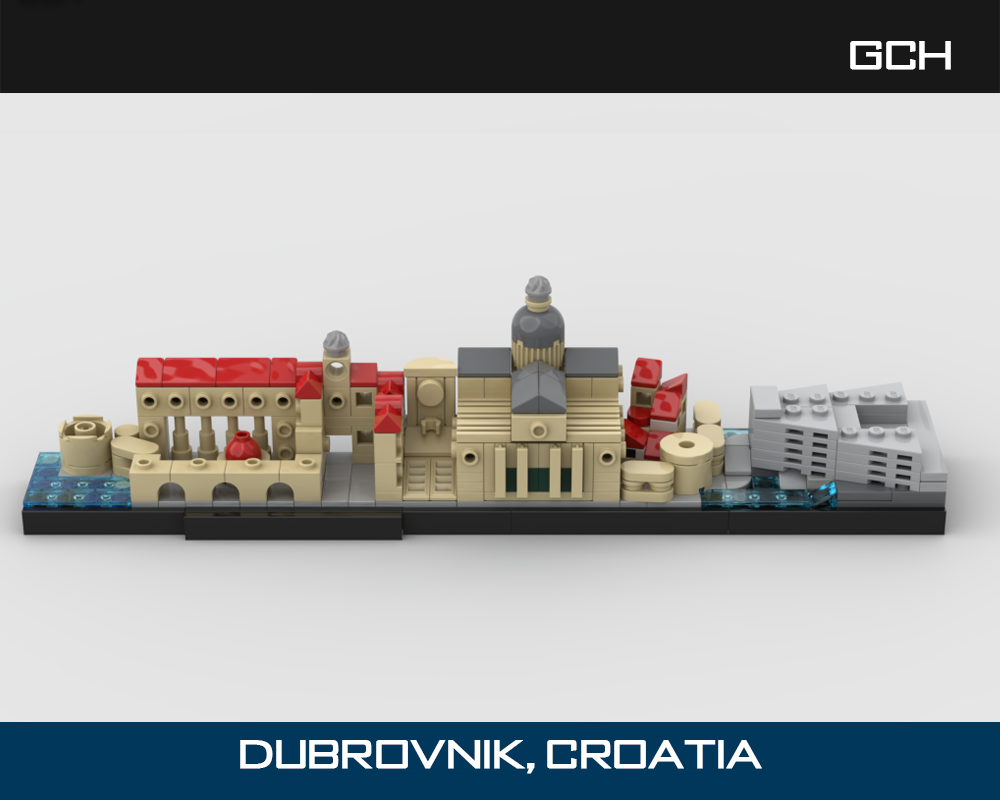 LEGO MOC Architecture Dubrovnik Croatia Skyline by GCh | Rebrickable ...