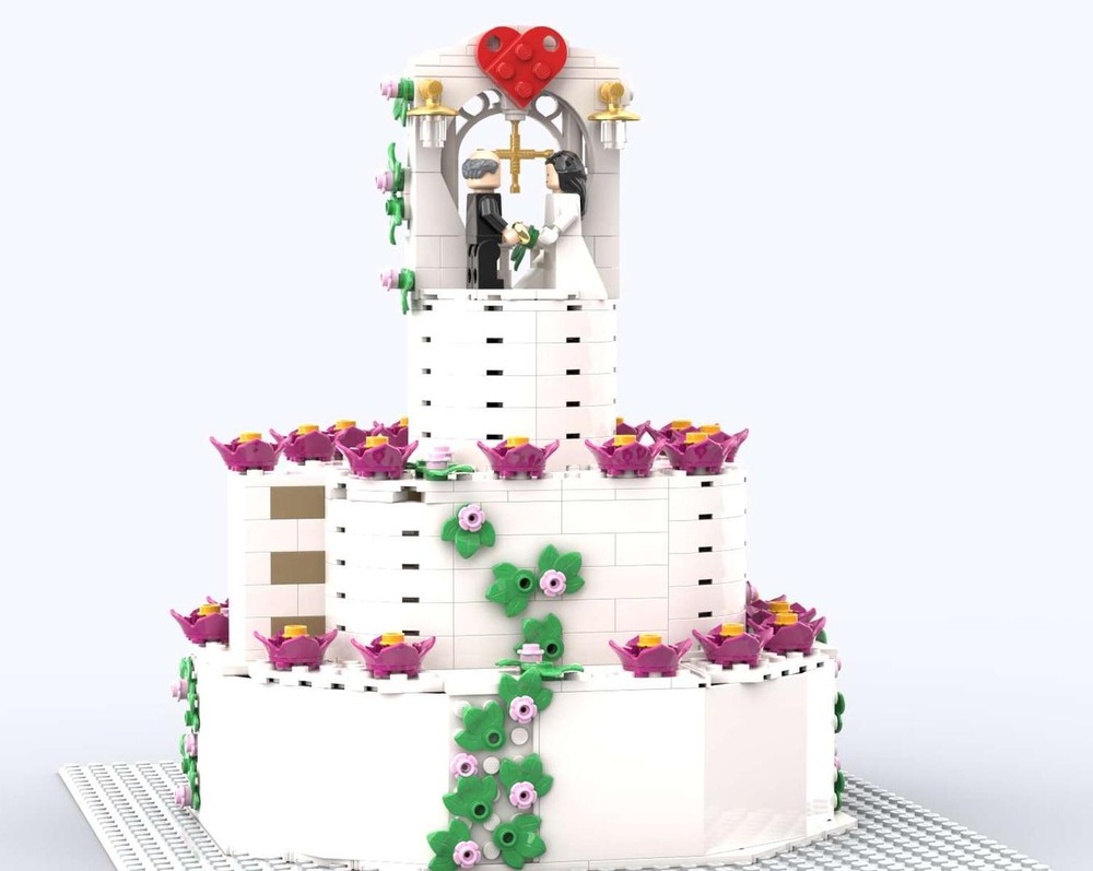LEGO MOC Wedding Cake by Christoph Eckhardt | Rebrickable - Build with LEGO