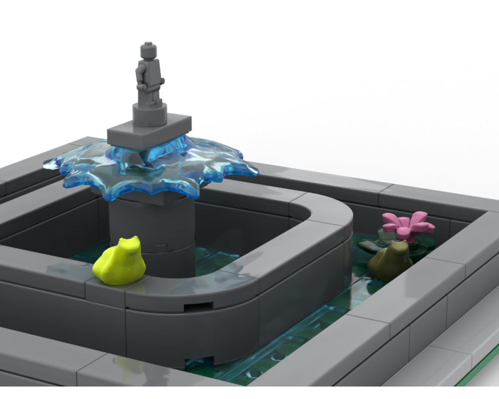 LEGO MOC Modular park fountain by Viernes | Rebrickable - Build with LEGO