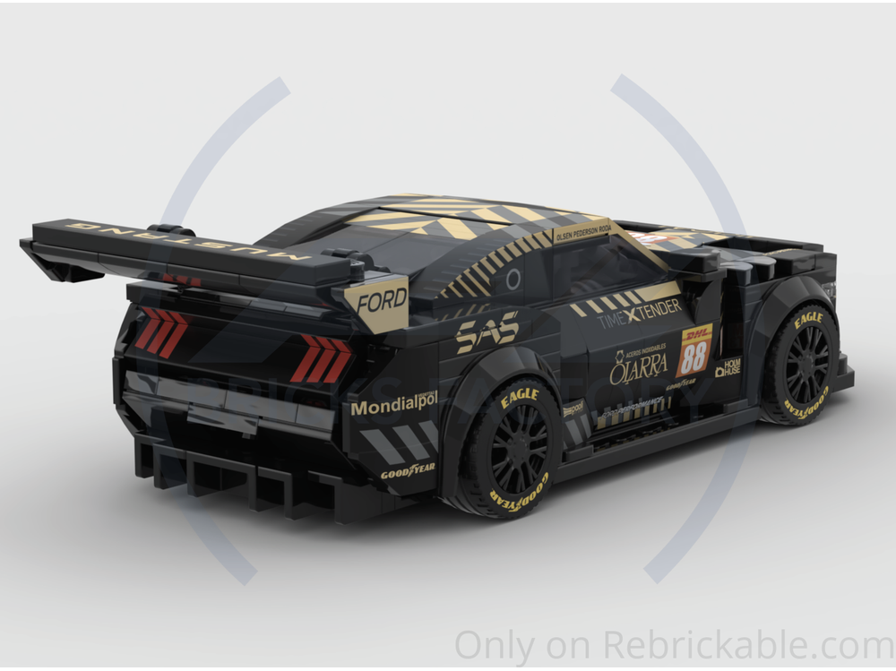 Lego Moc Ford Mustang Gt3 By Pit Lane Bricks Factory Rebrickable