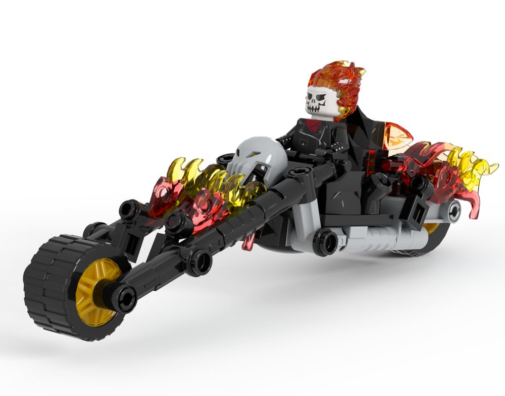 LEGO MOC Ghost Rider by Blocksandmocs | Rebrickable - Build with LEGO
