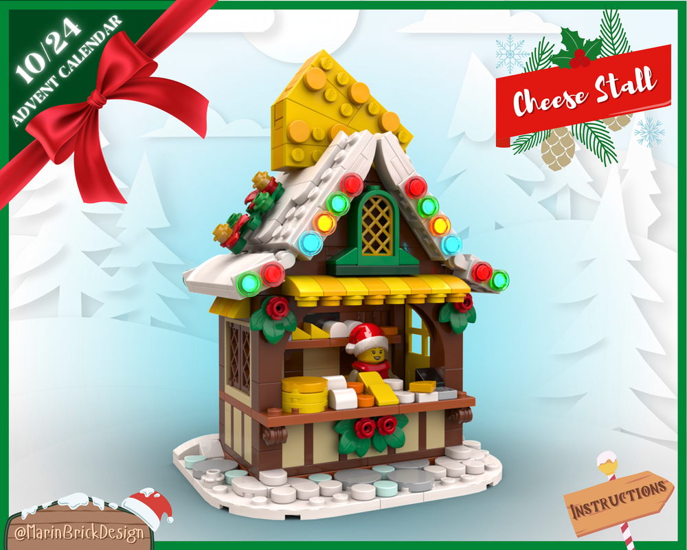 LEGO MOC LEGO Christmas Cheese Stall Moc Instructions - Lego Winter ...