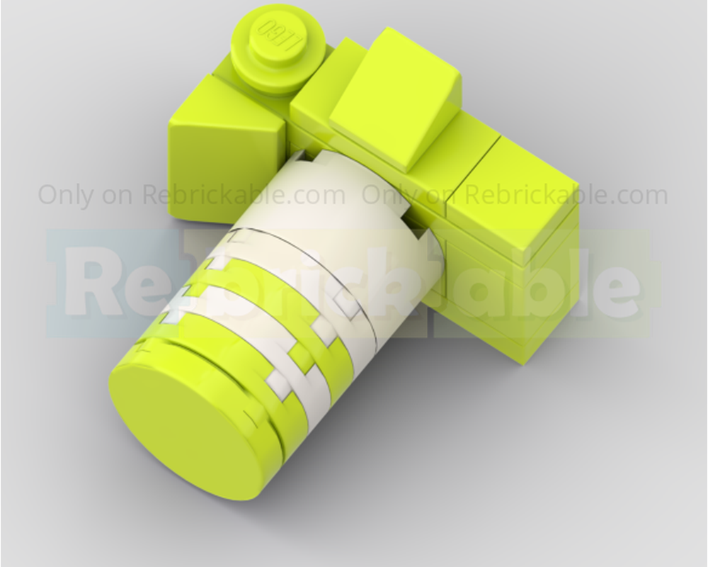 LEGO MOC Pocket Size Mirrorless SLR (lime) by geoffvphoto | Rebrickable ...