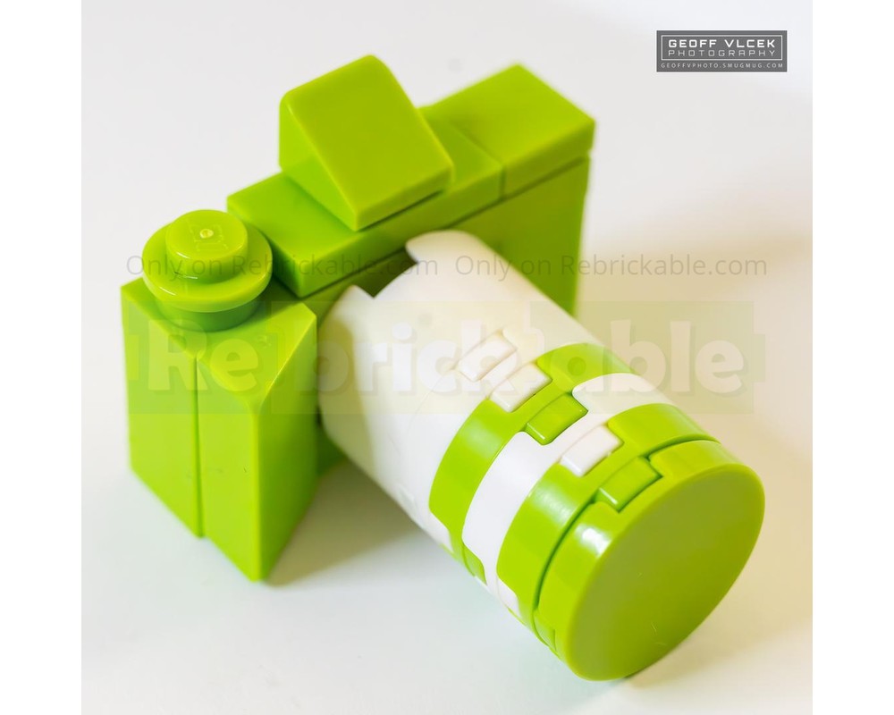 LEGO MOC Pocket Size Mirrorless SLR (lime) by geoffvphoto | Rebrickable ...