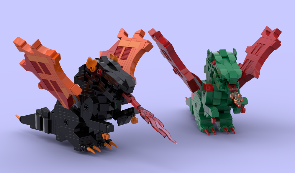 LEGO MOC Classic Dragons by Vindic8ed | Rebrickable - Build with LEGO
