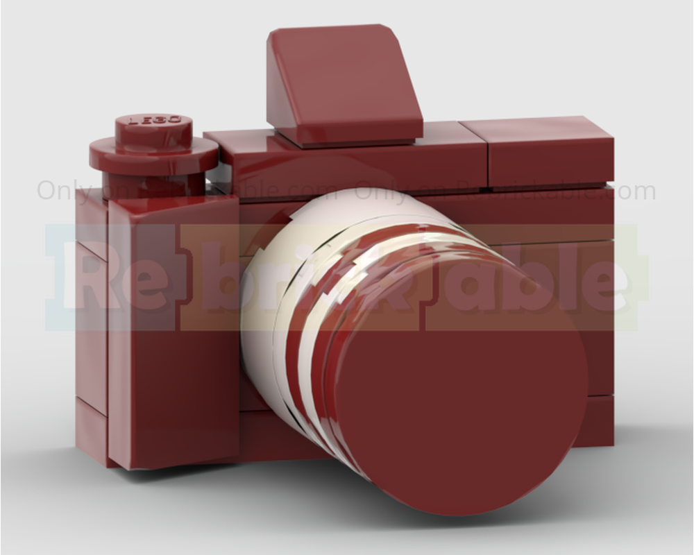 LEGO MOC Pocket Size Mirrorless SLR (dark red) by geoffvphoto ...
