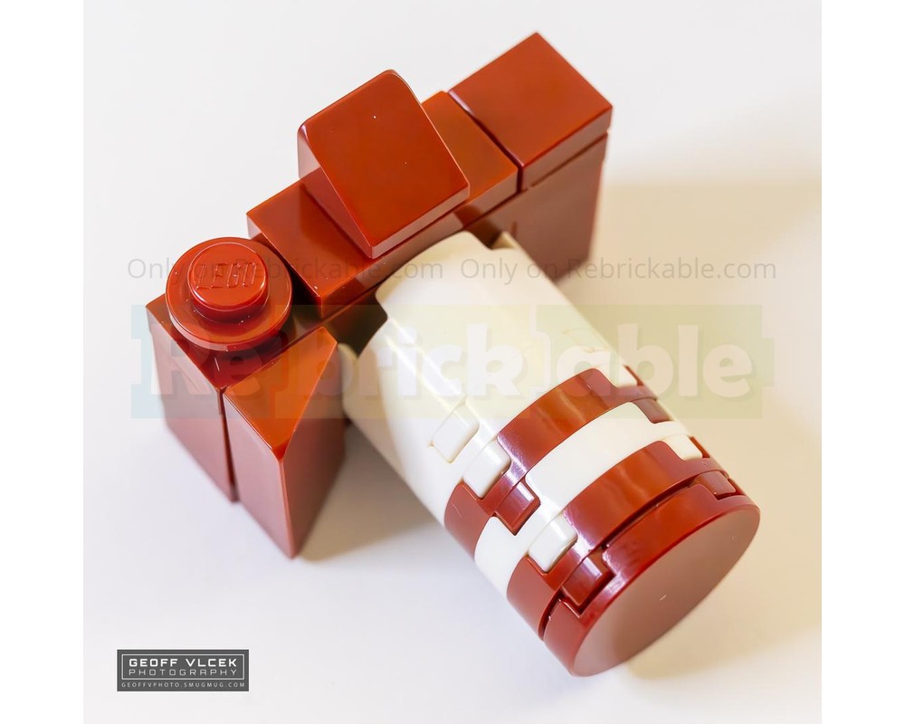 LEGO MOC Pocket Size Mirrorless SLR (dark red) by geoffvphoto ...