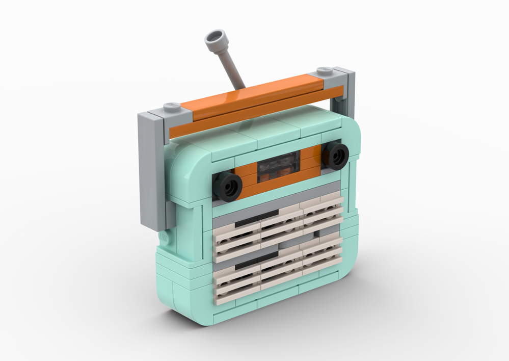 LEGO MOC Micro Retro Radio by The Bobby Brix Channel | Rebrickable ...